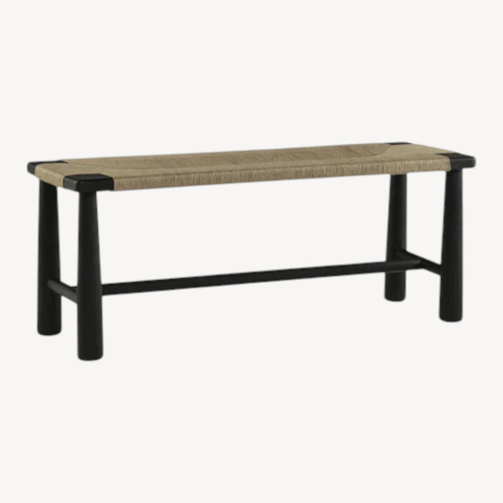 A3000684 Acerman Accent Bench - Black/ Natural | Signature Design By A ...