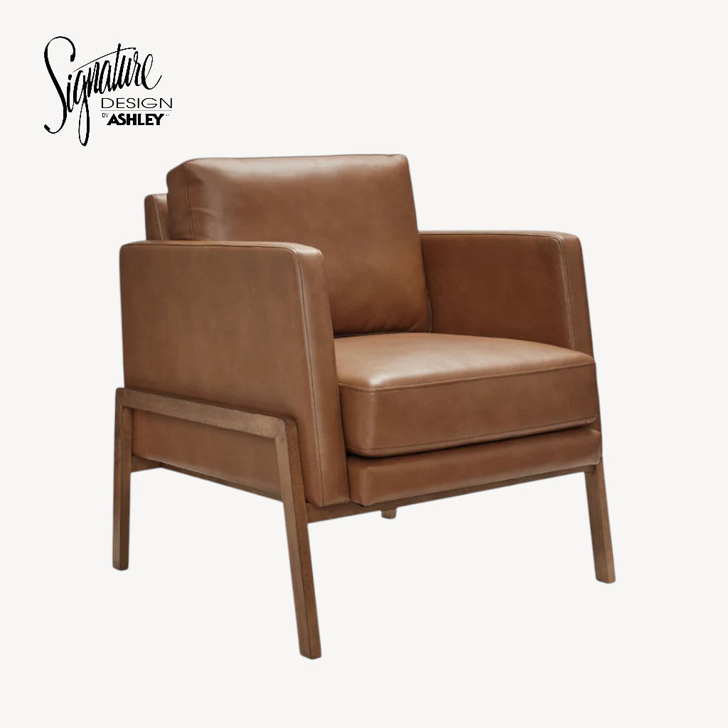 A3000670 Ashley Furniture Caramel Numund Accent Chair