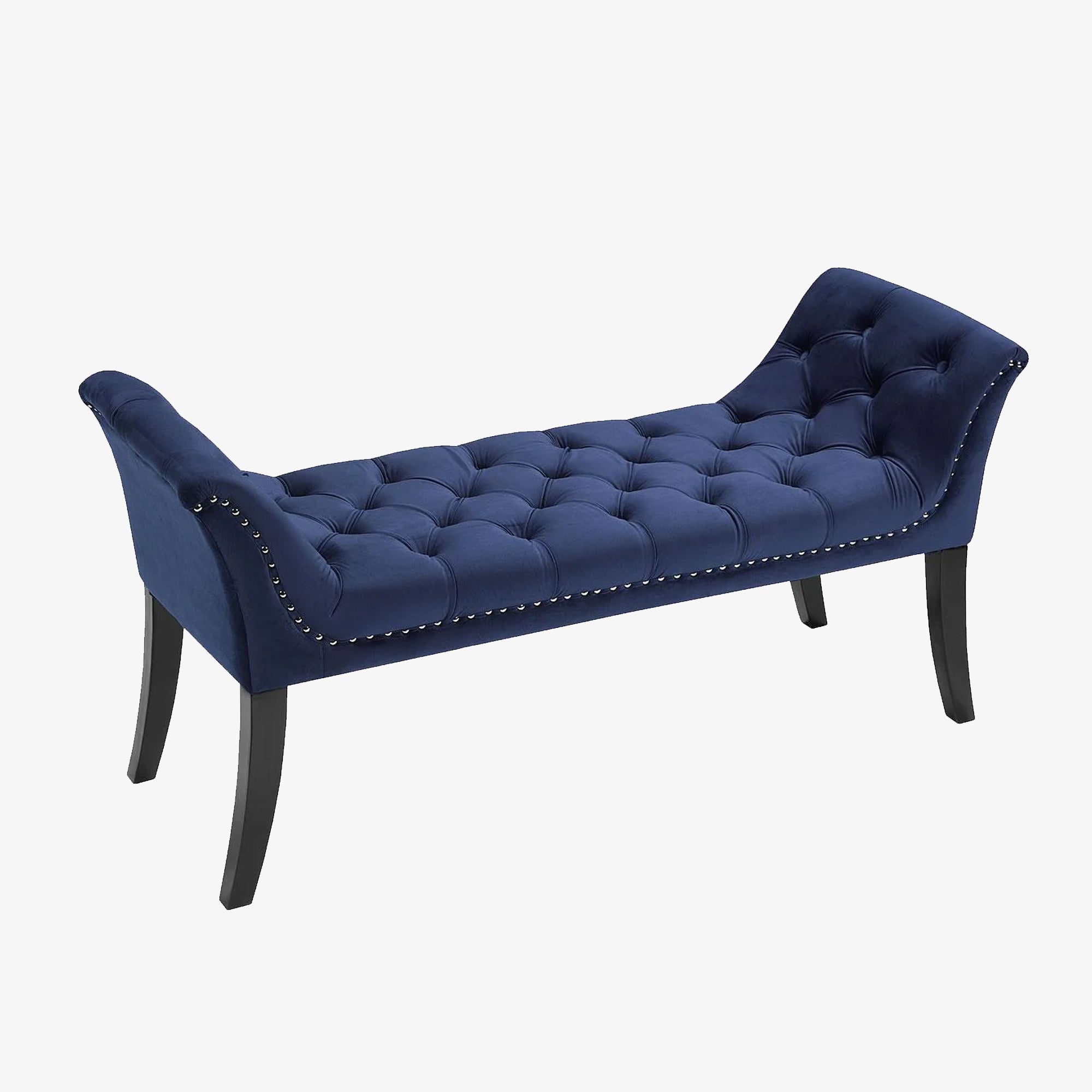 Rich Velvet Velci Bench in Blue