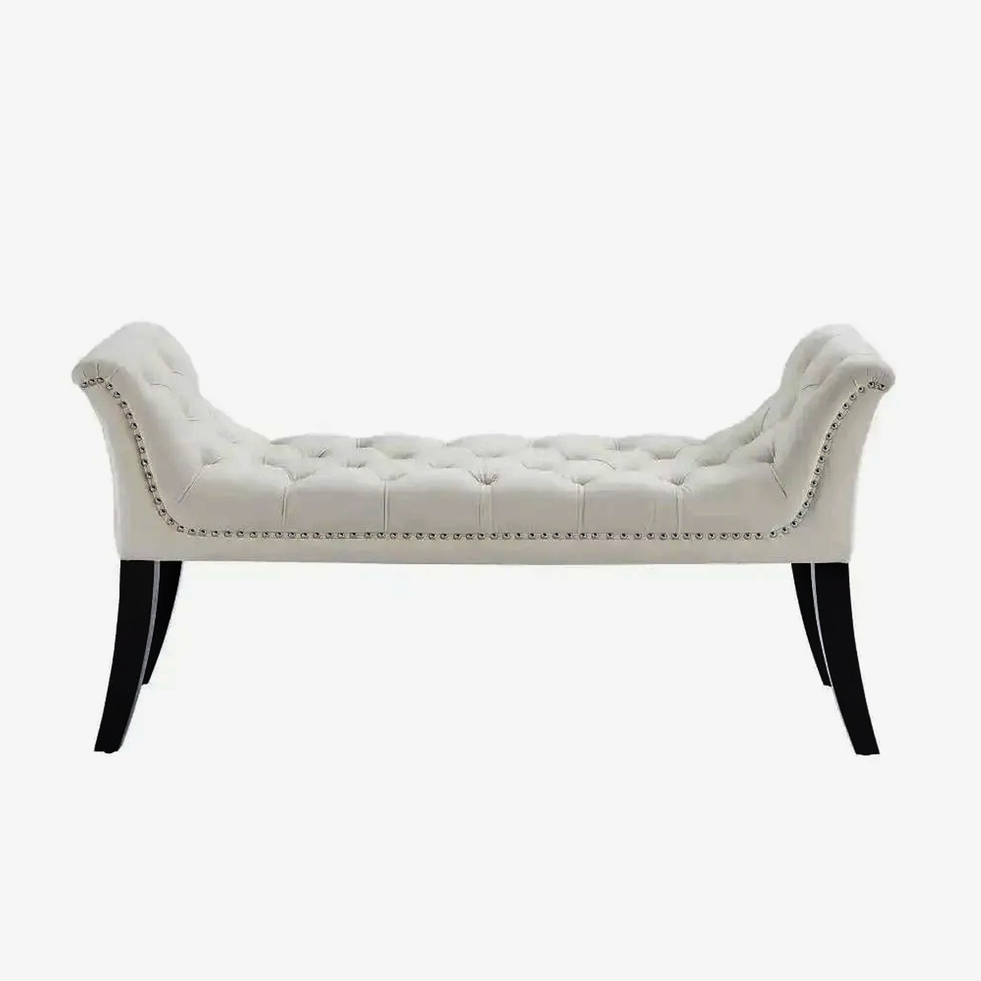 Velci Bench in Ivory and Black – Cosmic Home Canada