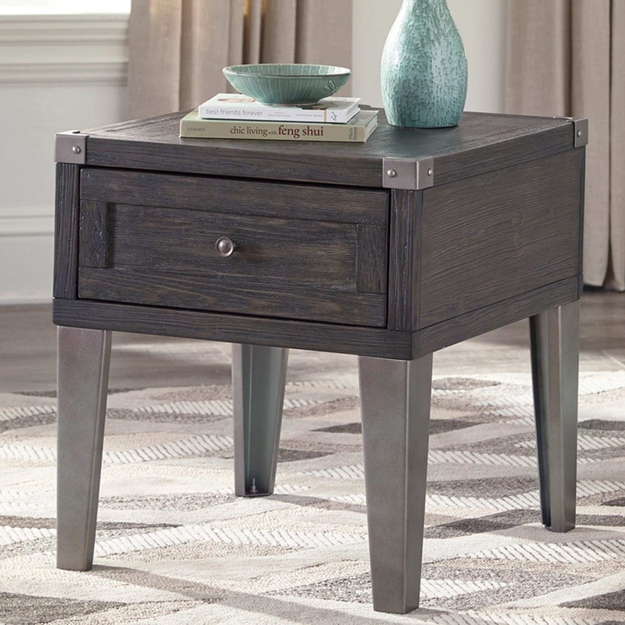 T901-3 Todoe End Table In Dark Grey | Signature Design By Ashley ...