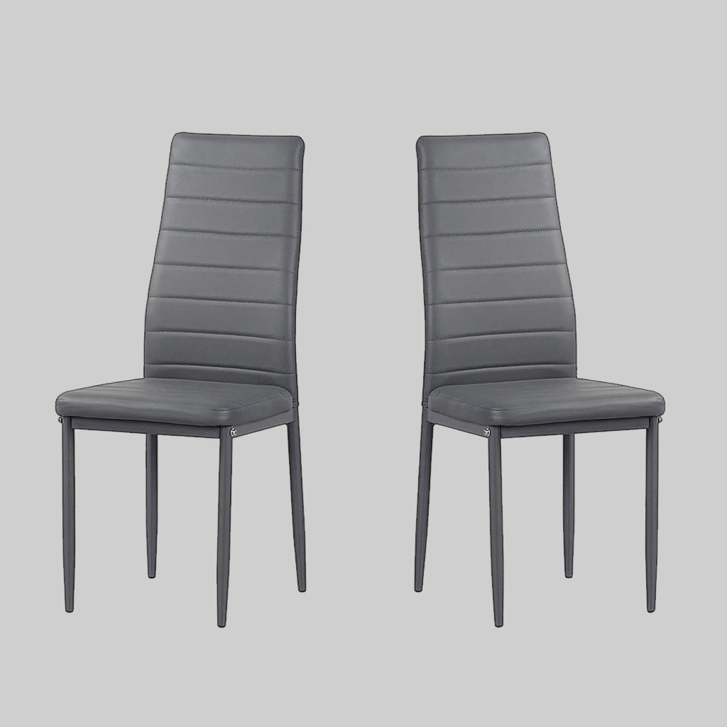 Helios Armless High Back Dining Chair (Set of 4) | Available In Grey ...